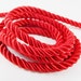 Red 5mm Twisted Rayon Satin Rope Silk Braid Cord 3 Ply Twist | Etsy