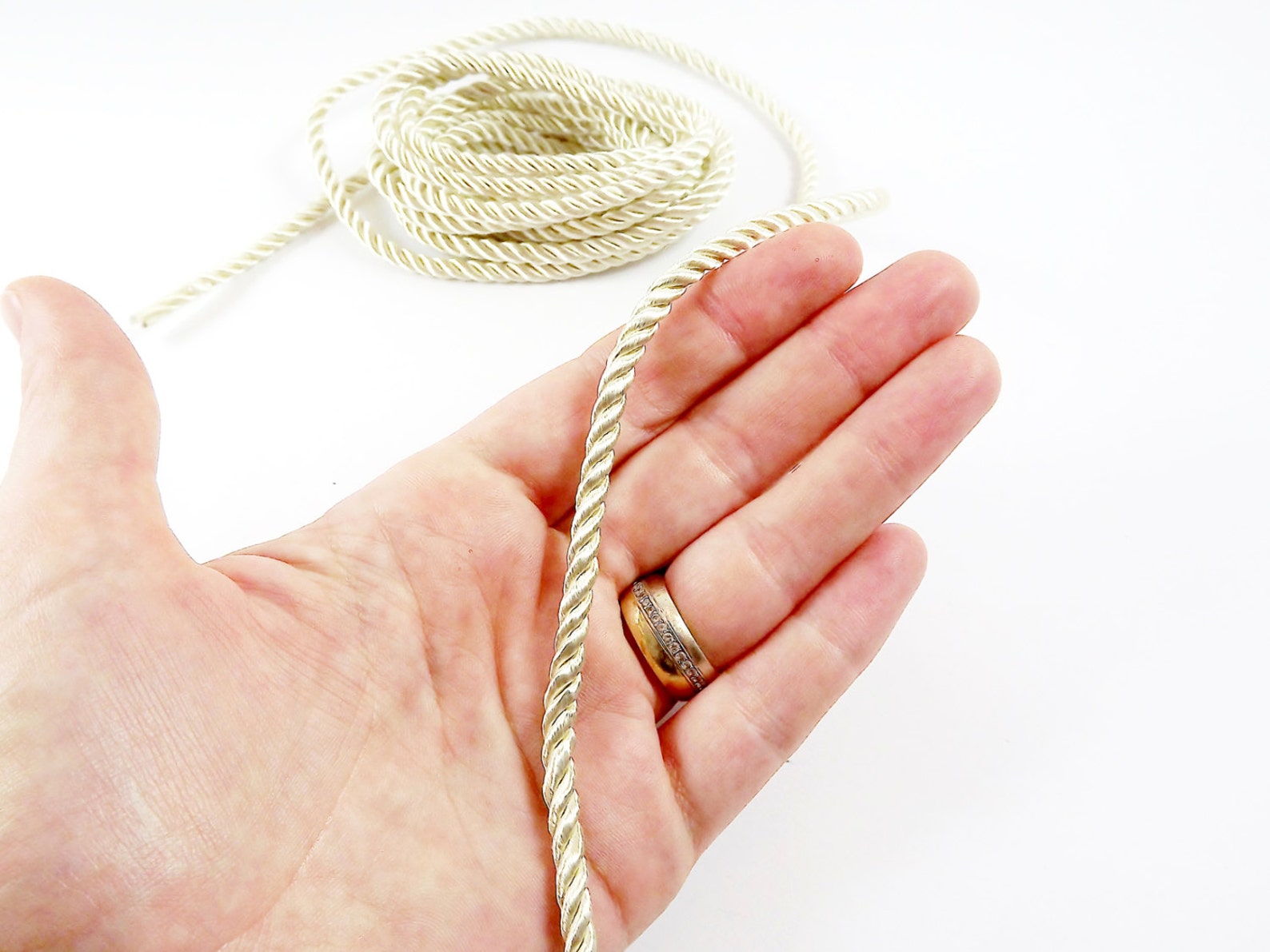 3.5mm Pastel Yellow Twisted Rayon Satin Rope Silk Braid Cord - Etsy