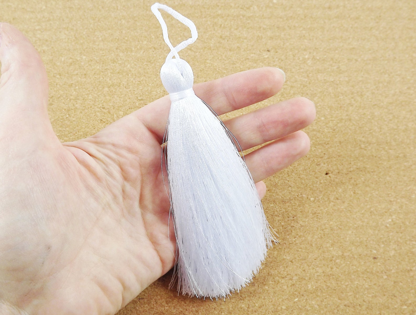 Extra Large Thick White Thread Tassels - 4.4 Inches - 113mm - 1 Pc - Etsy