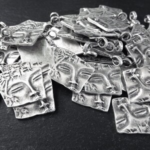 Female Face Pendant, Greek Goddess Pendant, Abstract Face Pendant, Face ...