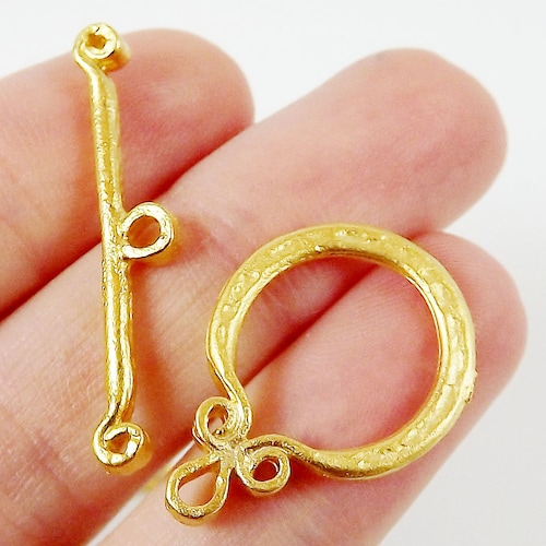 4 Sets Gold Scroll T Bar Toggle Ring Clasps Necklace Closure | Etsy