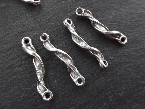 Twisted Links Twin 2 Hole Bar Connector Chain Links | Etsy