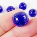 8 Chunky Artisan Handmade Blueberry Blue Glass Bead 13mm - Etsy