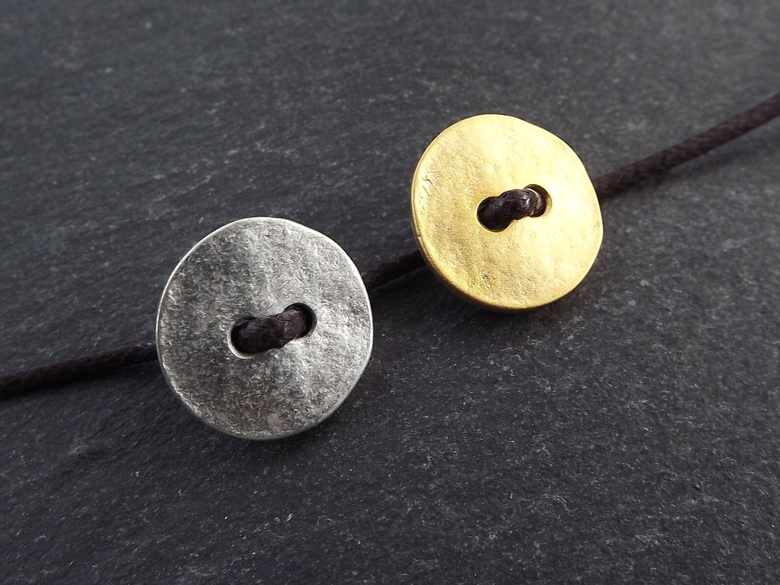 Bracelet Button Gold Button Metal Button Gold Chunky - Etsy