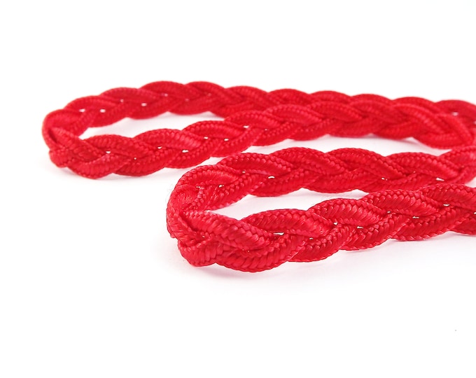 5 Yards 3 Mm Red Braided Cord, Braided Cord, Soutache Cord, Wholesale ...