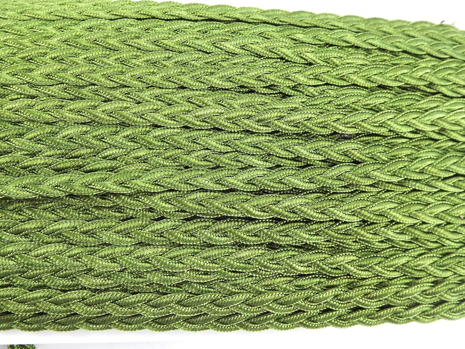 Army Green Braided Plait Cord Satin Silk Cord Trim 3 Ply 1 | Etsy
