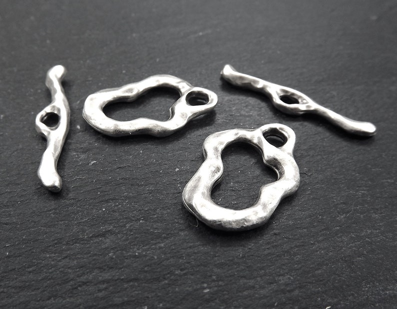 Wavy Toggle Clasps, T Bar Clasps, T Bar, Silver Toggle Clasps, T Clasps ...