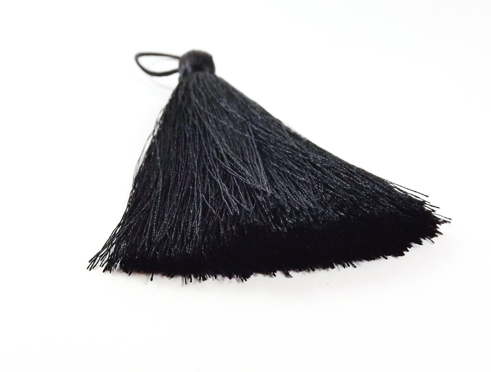 Extra Large Thick Black Thread Tassels Earring Bracelet Necklace Tassel ...