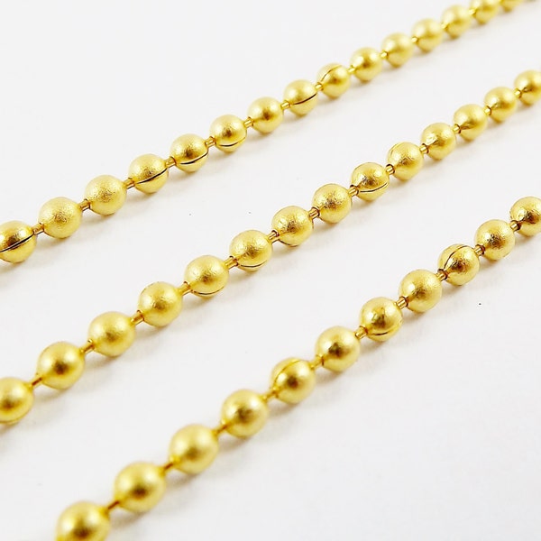 Ball Chain Gold Plated - Etsy