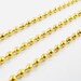 2mm Ball Chain 22k Matte Gold Plated 1 Meter or 3.3 Feet - Etsy