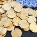 5 Plain Round Rustic Disc Connectors Jewelry Making Supplies Findings ...