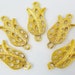 5 Tulip Connectors - 22k Matte Gold Plated - GCM114 - Etsy