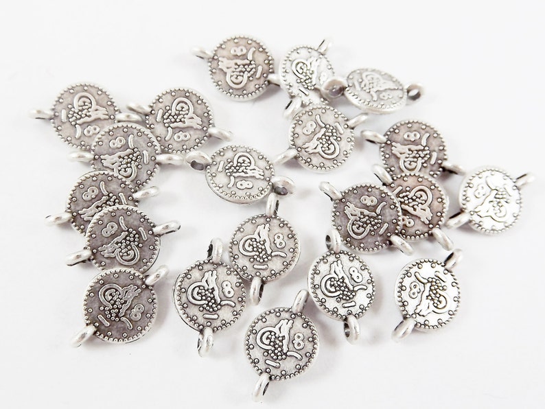 Mini Round Coin Charm, Coin Connectors, Silver Coin, Replica Coin ...