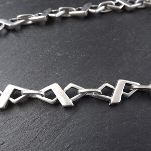Silver Necklace Chain With Clasp, Chunky Statement Chain, Empty Chain ...