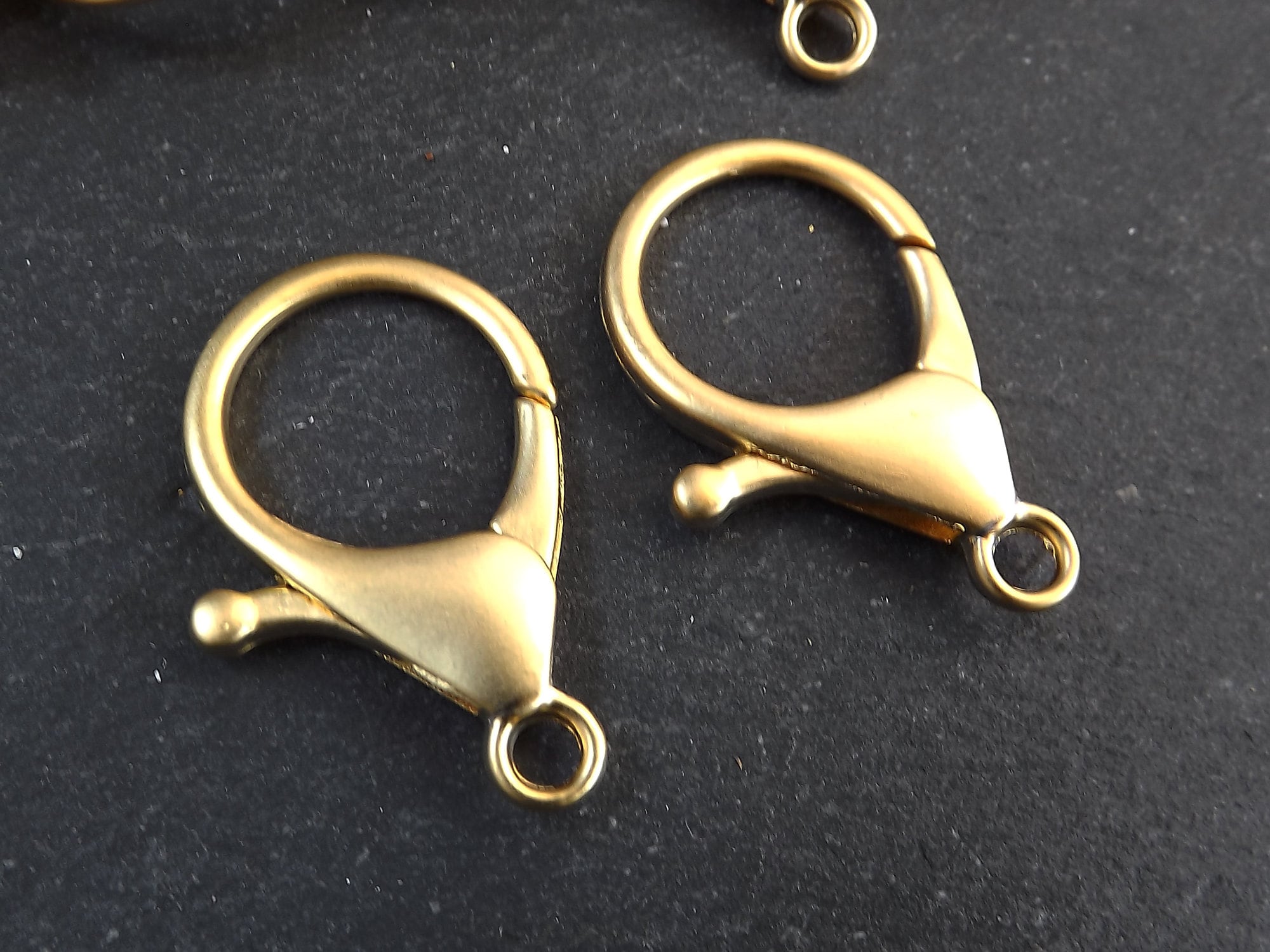 Extra Large Gold Lobster Clasp, Gold Claw Clasps, Parrot Clasps ...