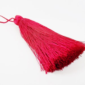 Extra Large Rich Red Silk Thread Tassels - 4.4 Inches - 113mm - 1 Pc - Etsy