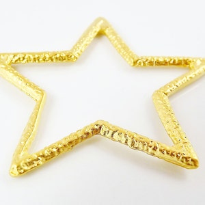 Gold Star Pendant Non Tarnish 22k Matte Gold Plated Turkish Jewelry ...