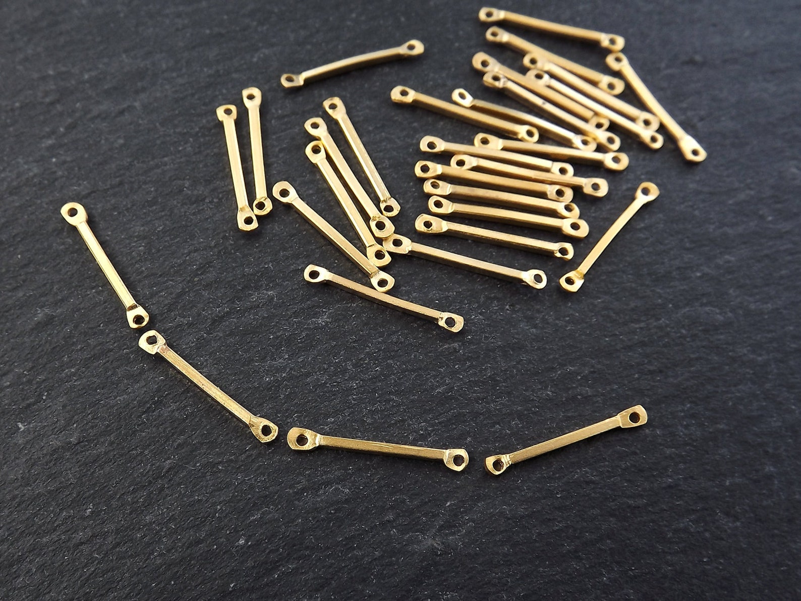 Gold Bar Connector Thin Bar Connectors Gold Connectors - Etsy