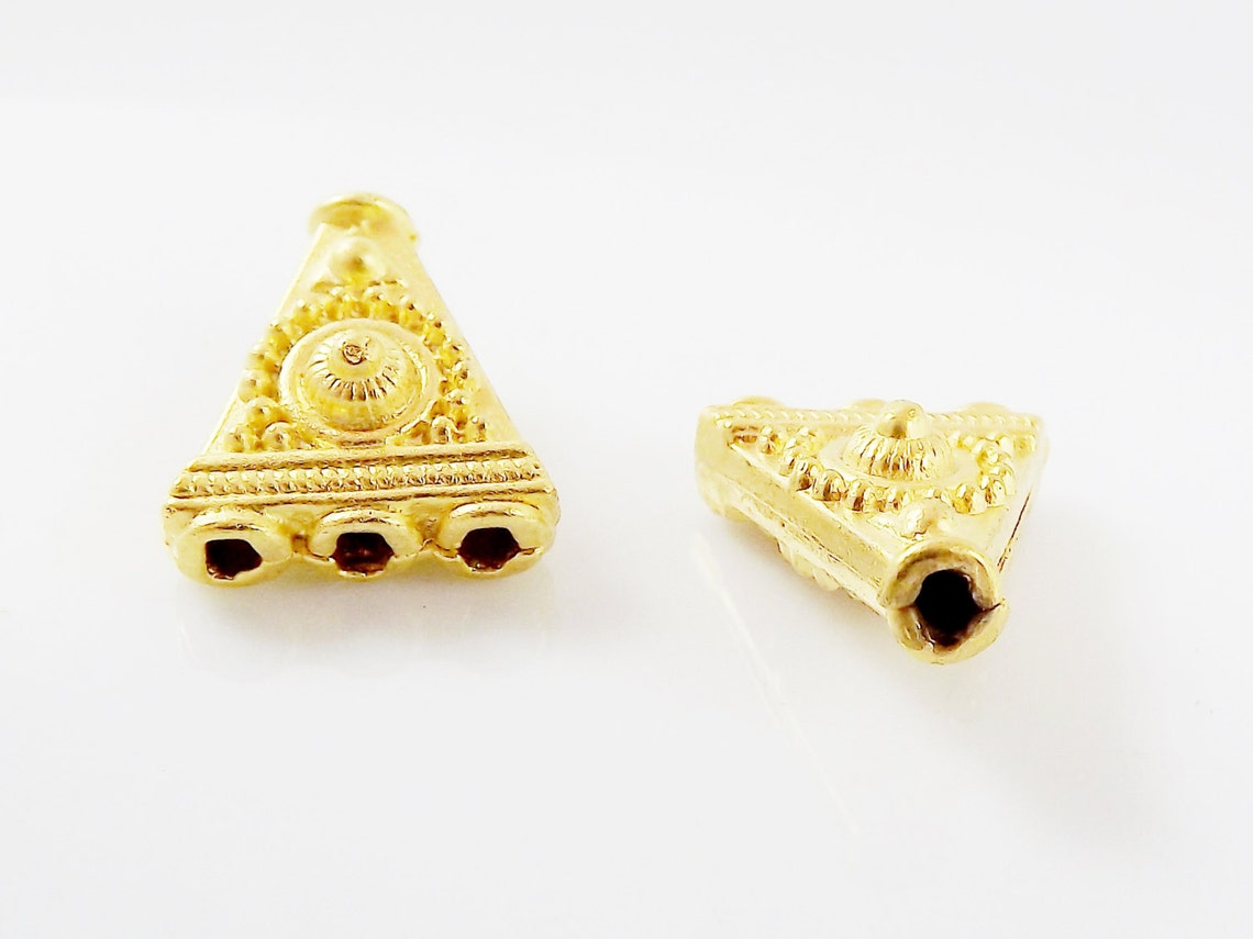 2 Multi Strand Flat Triangle Cone Connector Three Strand | Etsy