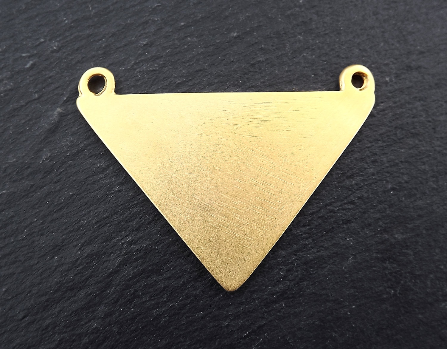 Gold Triangle Pendant, Blank Triangle, Minimalist, Geometric, Statement ...