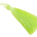 Extra Large Lime Green Chartreuse Thread Tassels Earring - Etsy