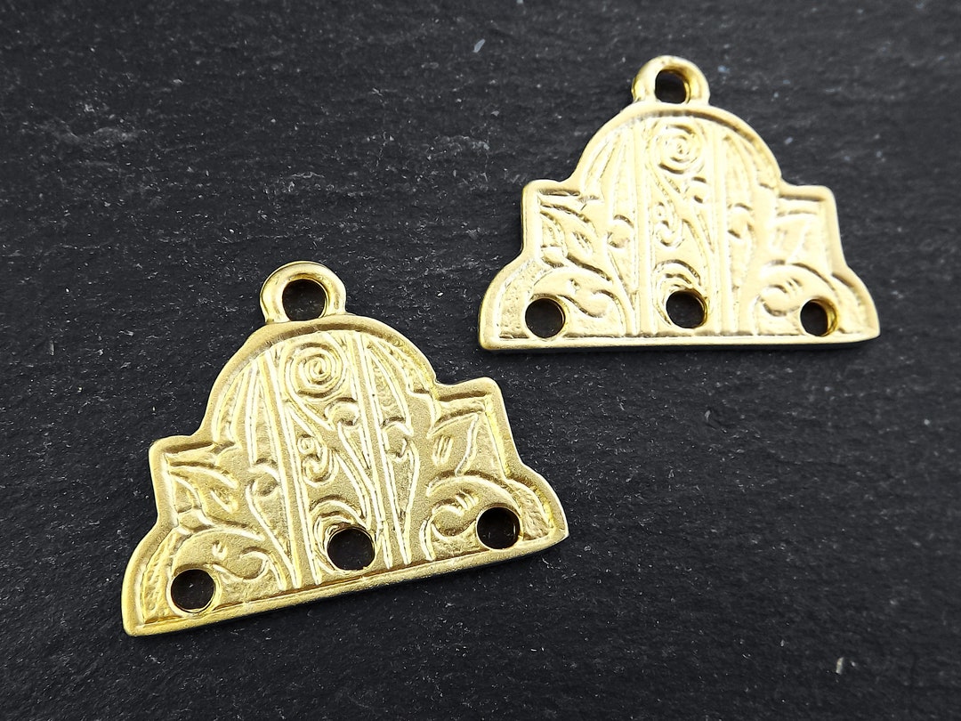 Art Deco Rose Multi Strand Link, Strand Connector, Necklace Finish ...