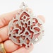 Silver Fretwork Pendant, Baroque Pendant, Silver Pendant, Baroque Style ...