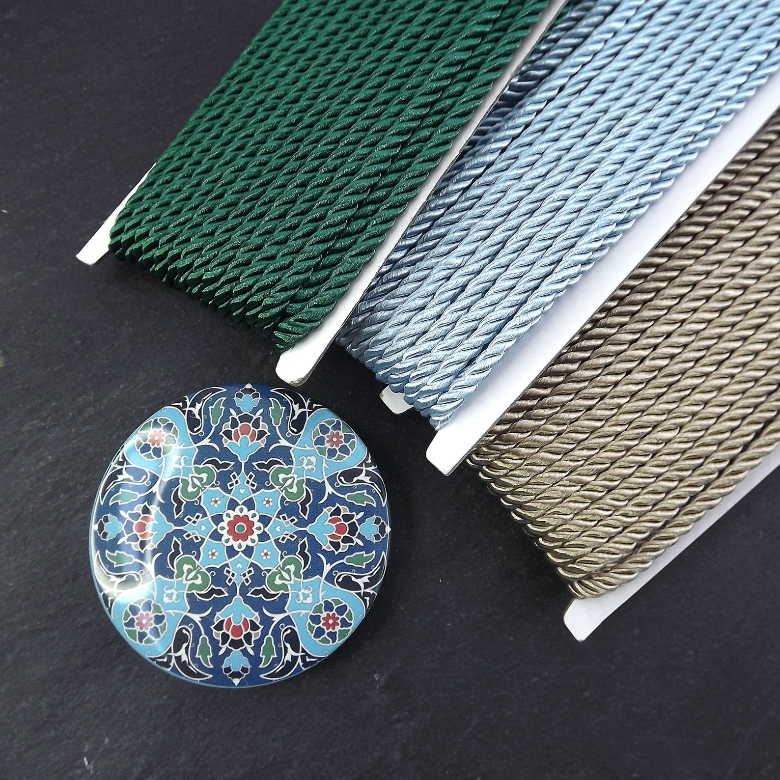 3.5mm Oat Beige Twisted Rope Twisted Rayon Cord Beige Satin | Etsy