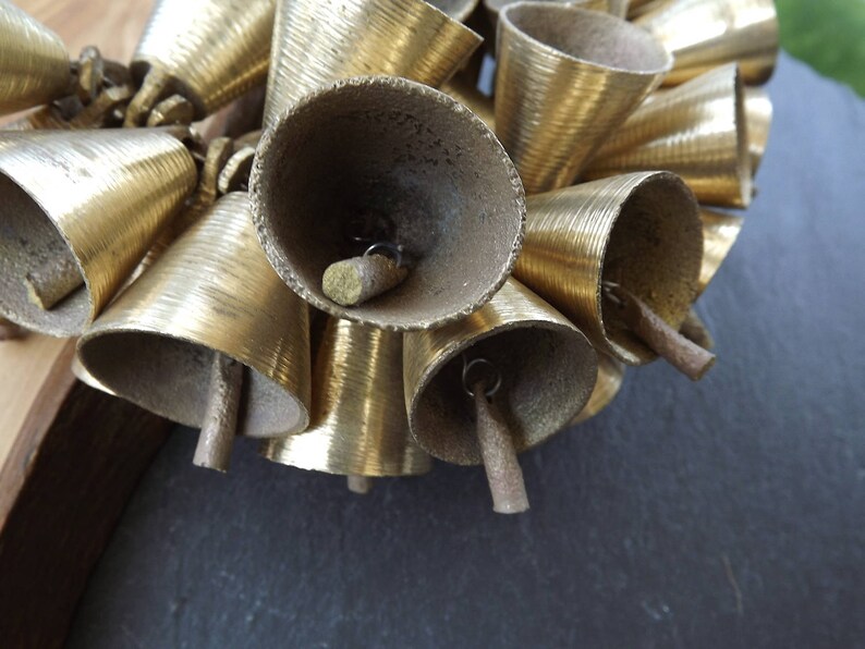 Brass Bell Rustic Cast Raw Brass Tribal Ethnic Bell Pendant, Jewelry ...