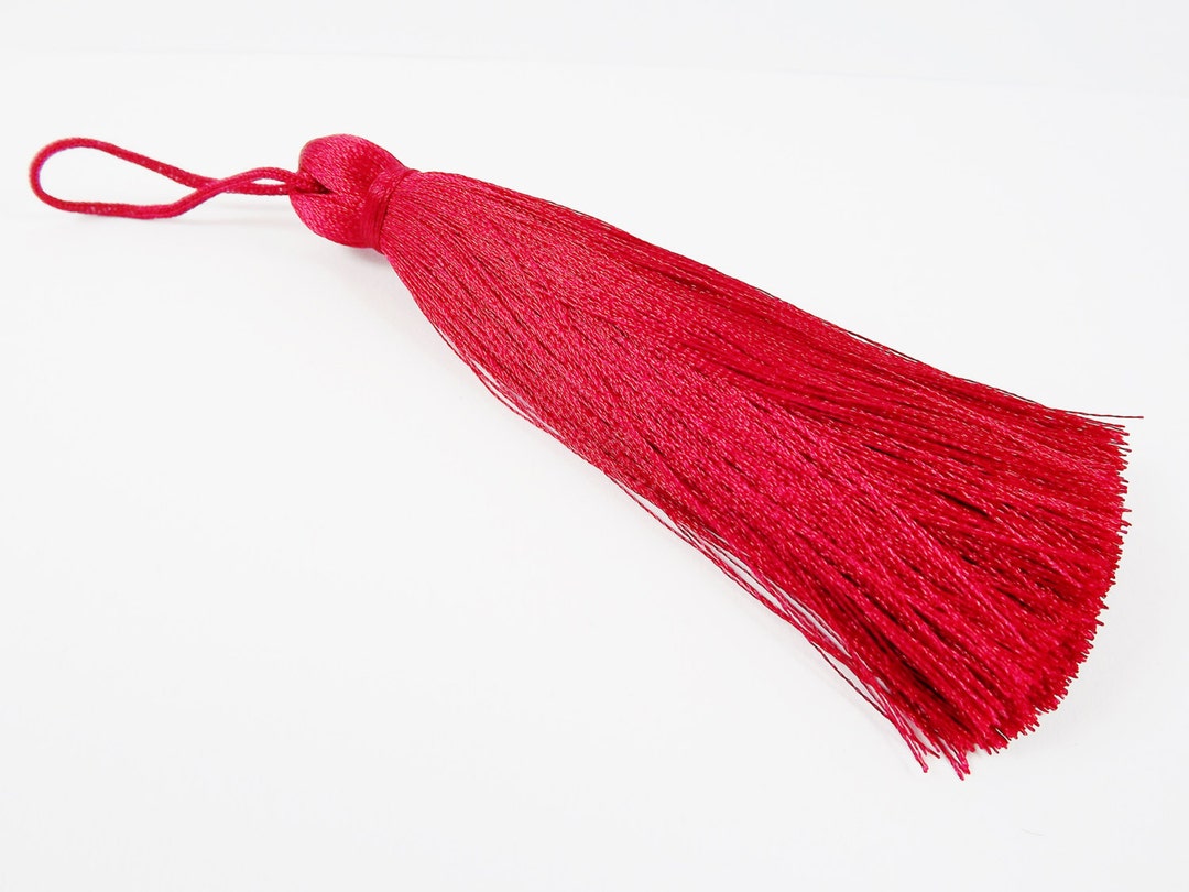 Extra Large Rich Red Silk Thread Tassels - 4.4 Inches - 113mm - 1 Pc - Etsy