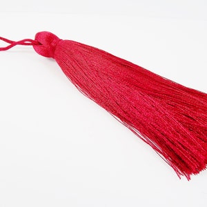 Extra Large Rich Red Silk Thread Tassels - 4.4 Inches - 113mm - 1 Pc - Etsy