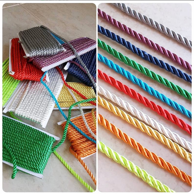 3.5mm Sunset Purple Twisted Rayon Satin Rope Silk Braid Cord | Etsy