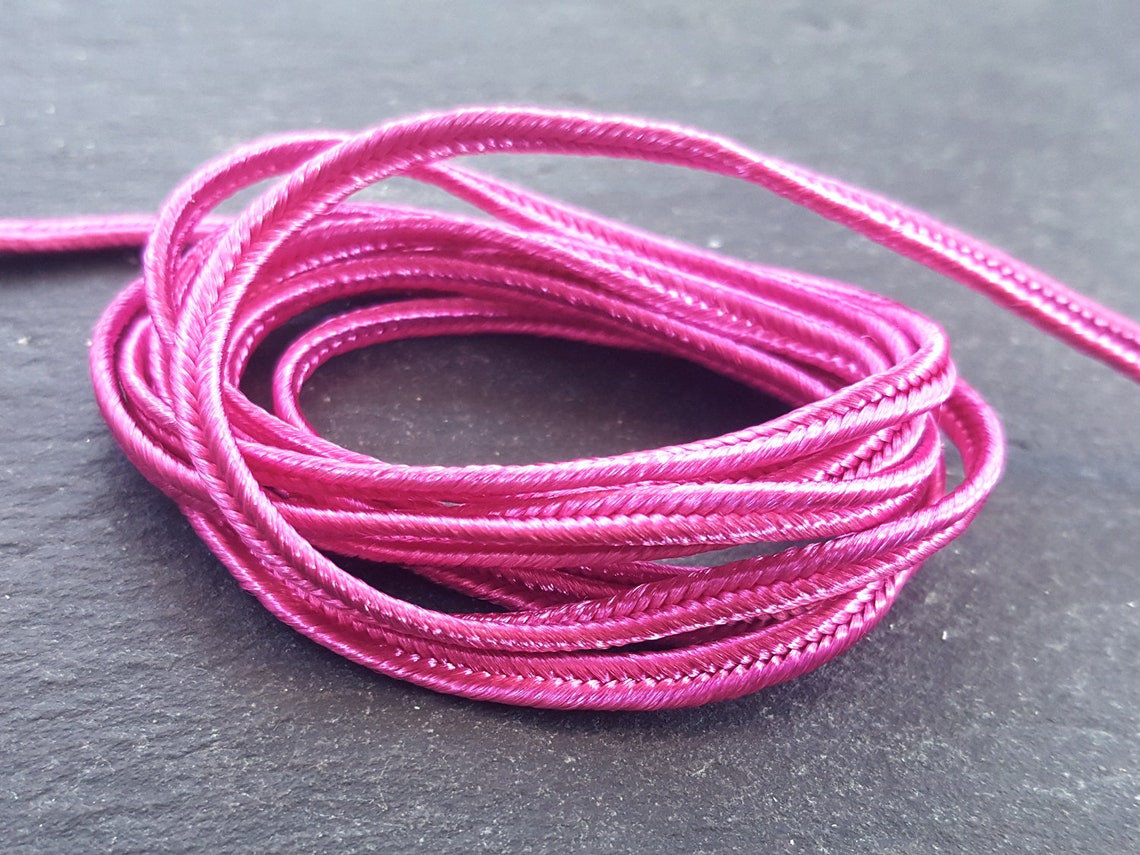 Fuchsia Pink Soutache Cord Twisted Trim Braid Gimp Jewelry Making ...