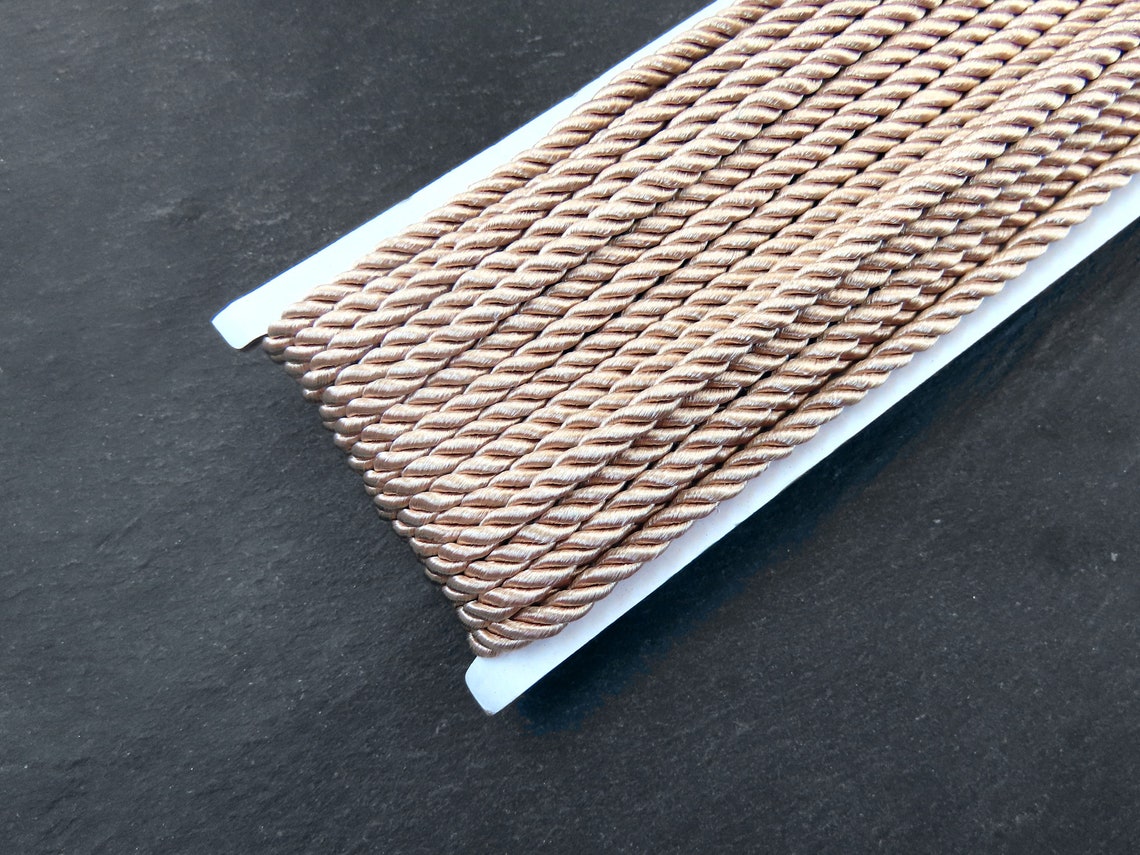3.5mm Ivory Cream Twisted Rope Twisted Rayon Cord Beige - Etsy