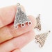 4 Triangle Multi Three Strand Link Connector - Matte Silver Plated - Etsy