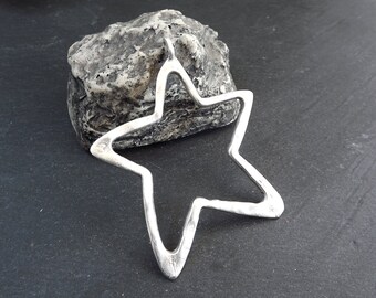 Large Silver Pendant - Etsy