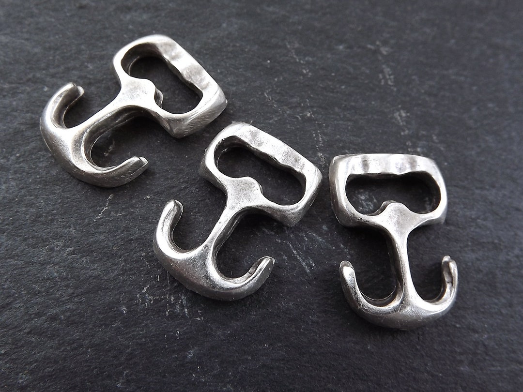 Silver Anchor Hook Clasps, Anchor Clasp, Silver Hook, Bracelet Clasps ...