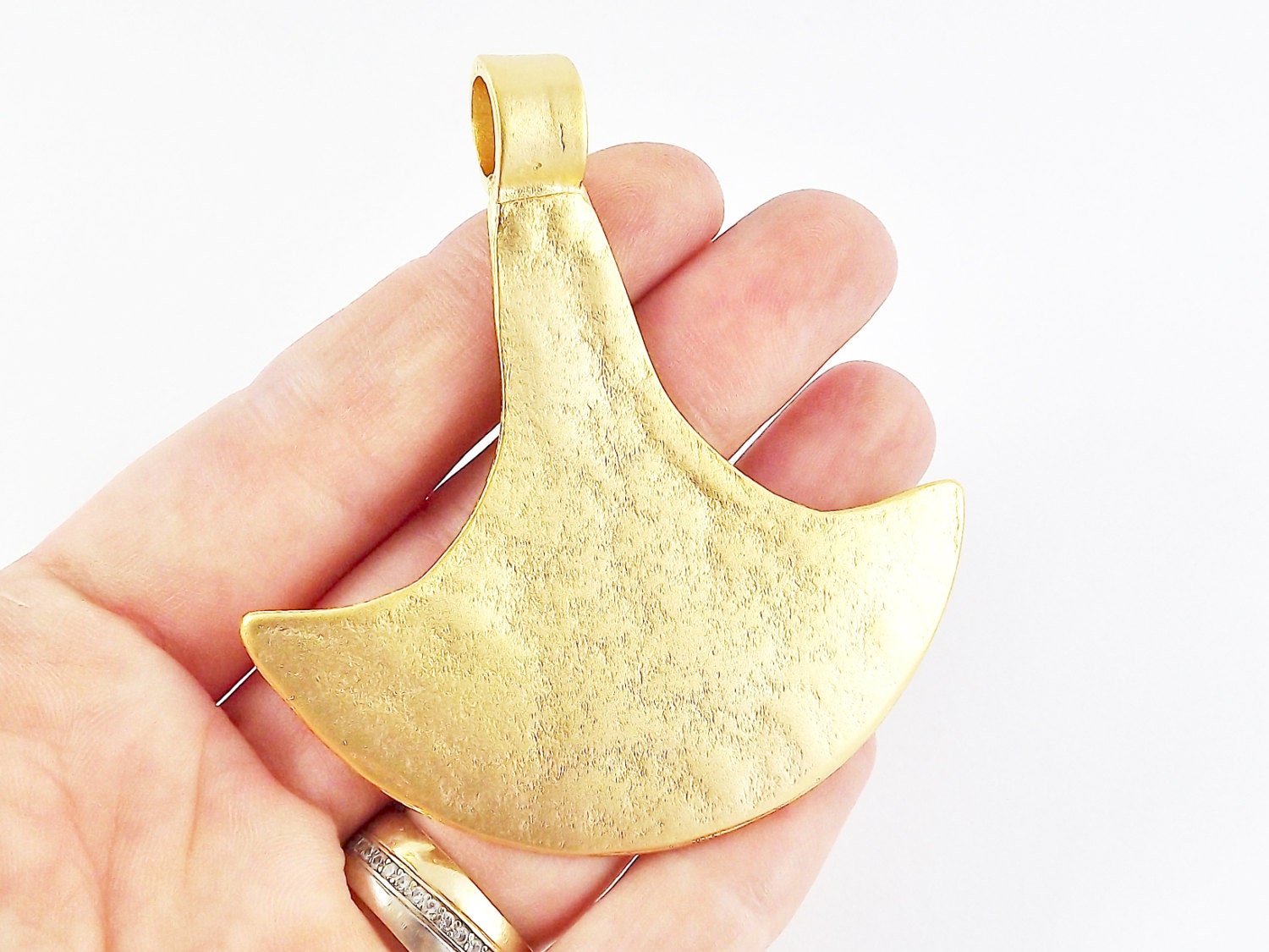 Tribal Ethnic Scoop Blade Shape Necklace Pendant, Jewelry Making ...