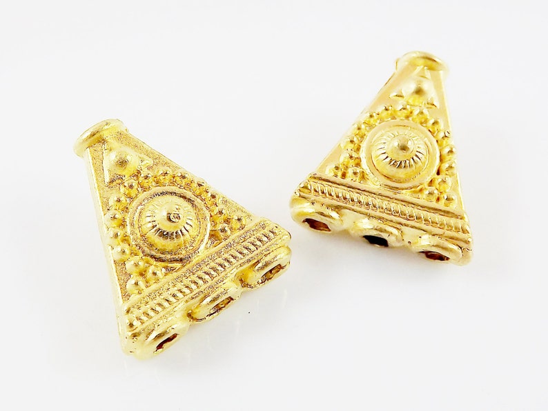 2 Multi Strand Flat Triangle Cone Connector Three Strand | Etsy