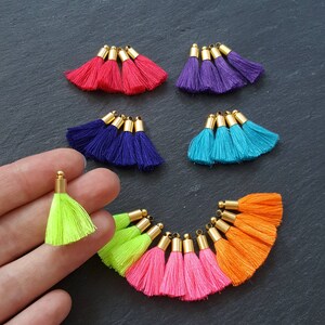 Mini Amaranth Red Soft Thread Tassels Earring Bracelet Tassel Fringe ...