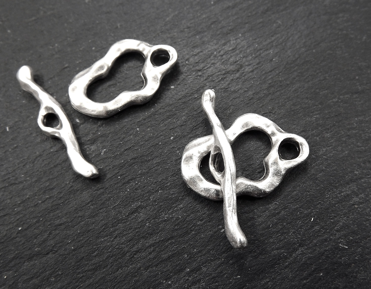 Wavy Toggle Clasps, T Bar Clasps, T Bar, Silver Toggle Clasps, T Clasps ...
