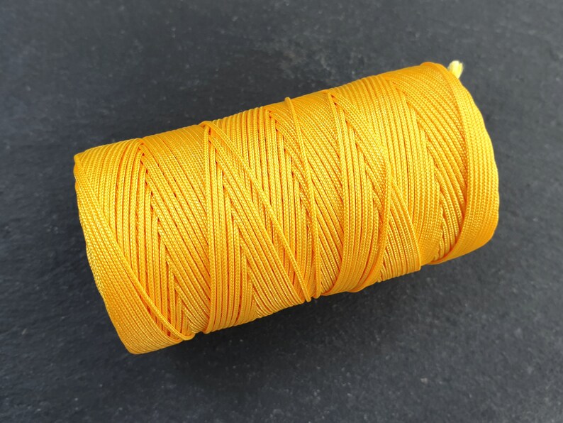 100m Yellow Knotting Cord Macrame Parachute Cord Nylon | Etsy