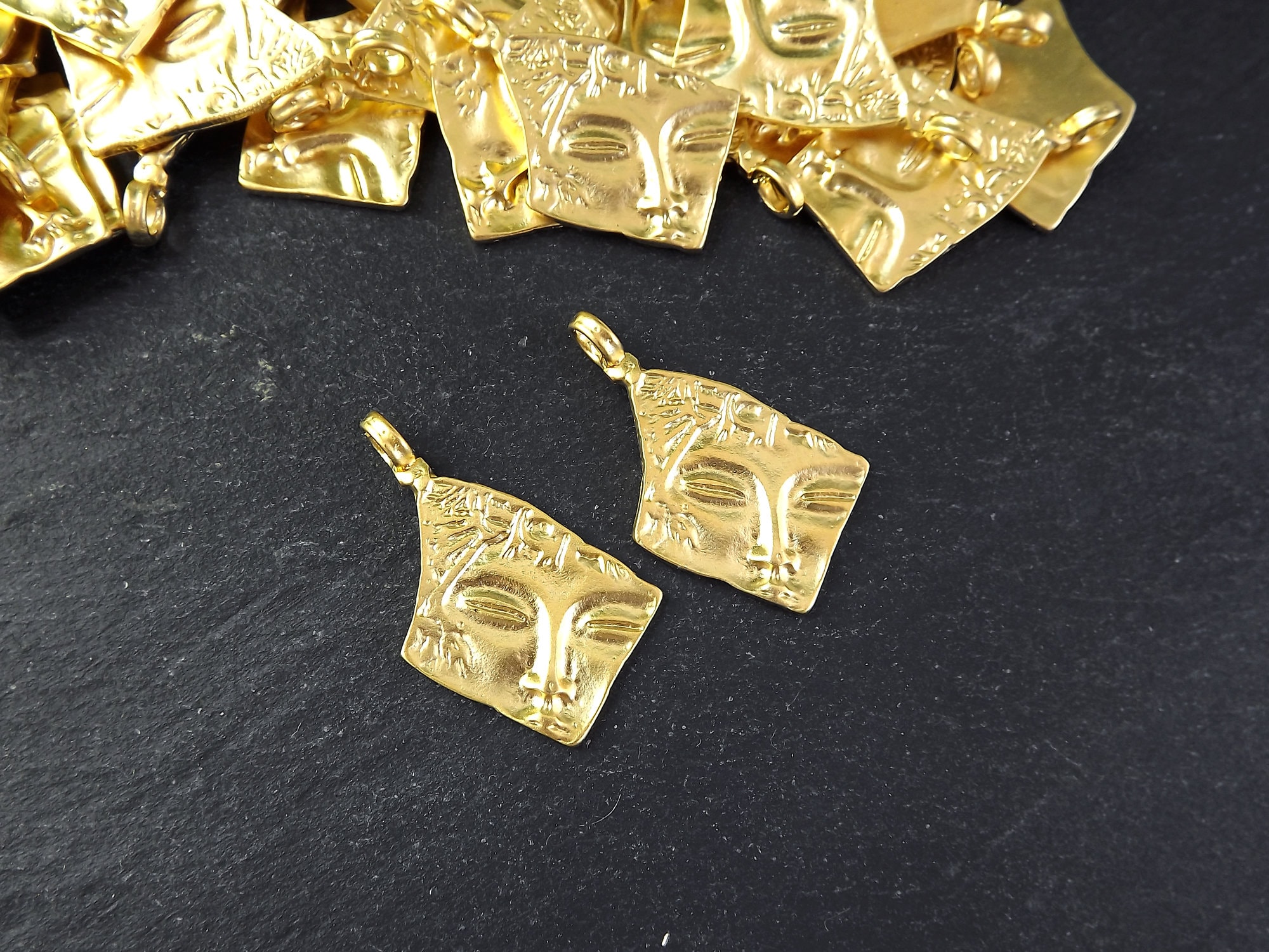 Female Face Pendant, Greek Goddess Pendant, Abstract Face Pendant, Face ...