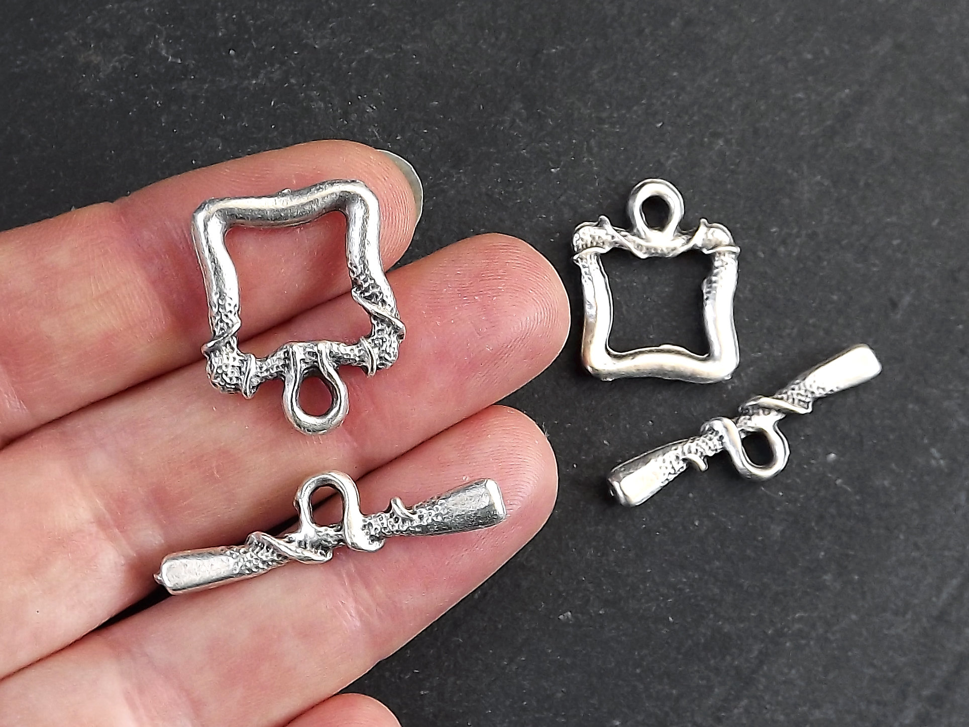 Square Toggle Clasps T Bar Clasp Silver Toggle Clasps Gold - Etsy Canada