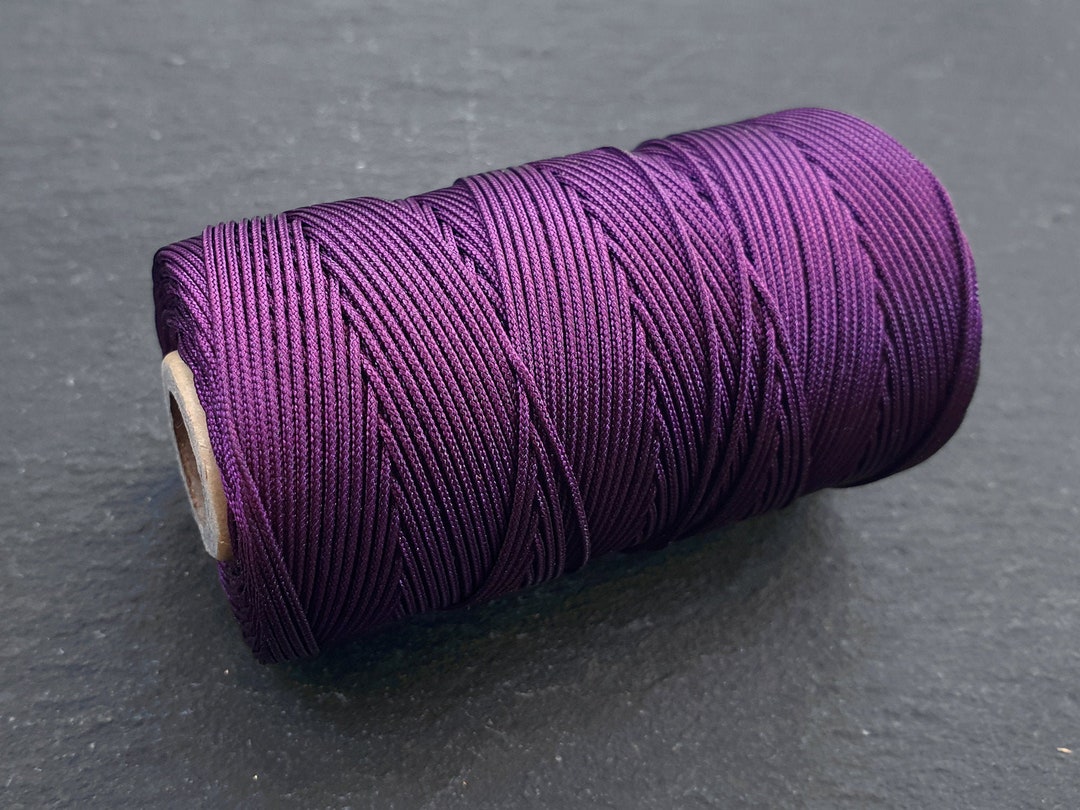 Grape Purple Macrame Cord, 1mm Parachute Knotting Bead String, 100 ...