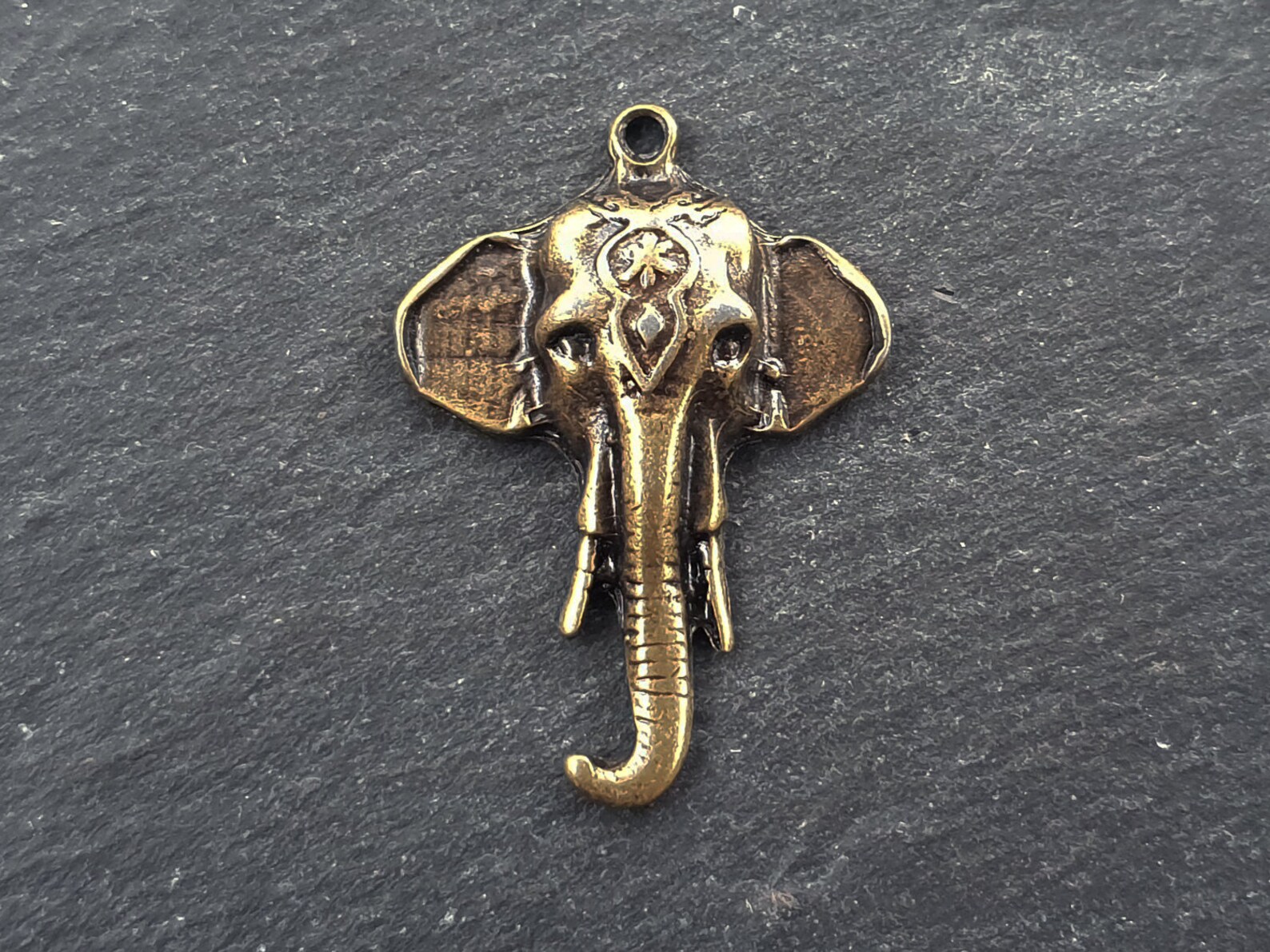Bronze Elephant Pendant Bronze Elephant Head Elephant Head | Etsy