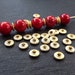 Gold Ribbed Beads, Gold Brass Beads, Small Metal Beads, Bead, Spacers ...