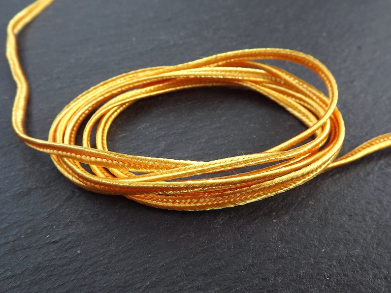 Egg Yellow Soutache Cord Twisted Trim Rayon Braid Gimp Jewelry | Etsy