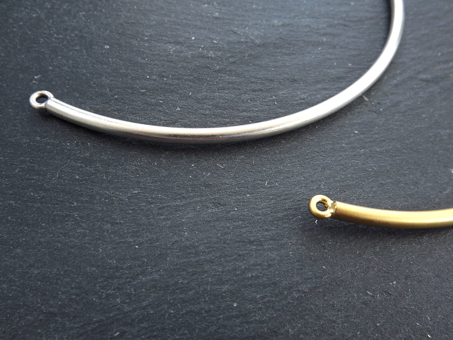 Gold Wire Choker With Loops Thick Half Choker Necklace Blank - Etsy