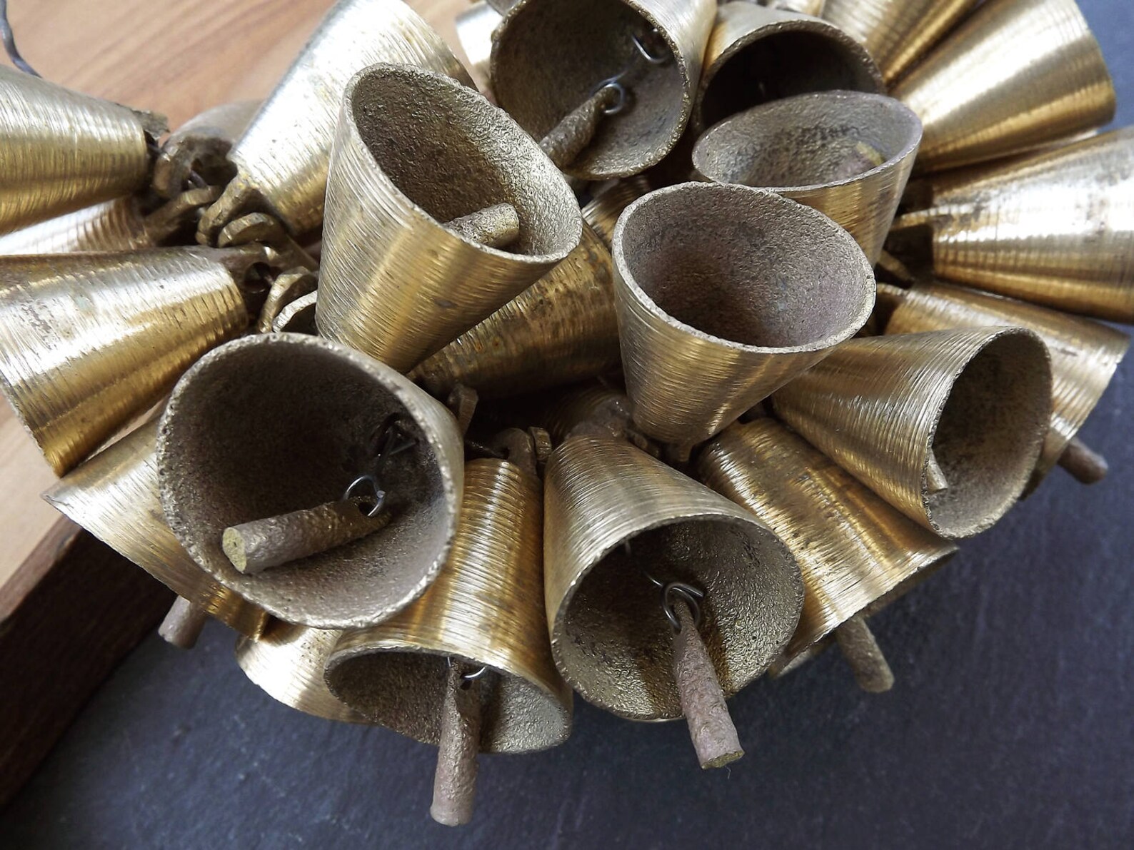 Brass Bell Rustic Cast Raw Brass Tribal Ethnic Bell Pendant - Etsy